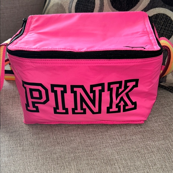PINK Victoria's Secret | Bags | Pink Victorias Secret Bright Pink Lunch ...